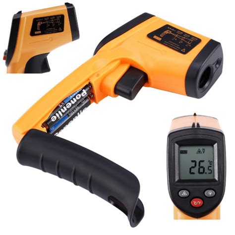 Non Contact LCD Display IR Laser Infrared Digital Temperature Thermometer Meter BD Shop