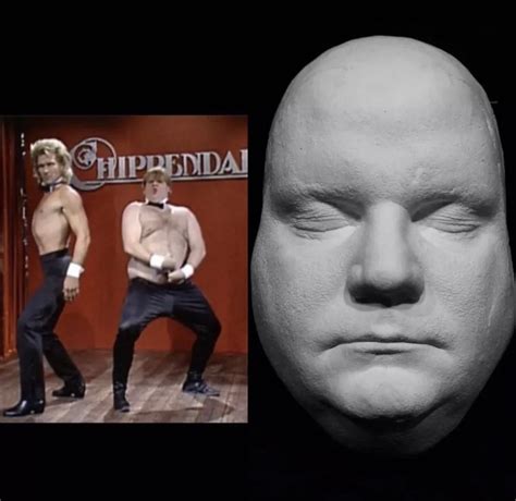 Chris Farleys Face Life Cast Life Size Cast In White Plaster Snl