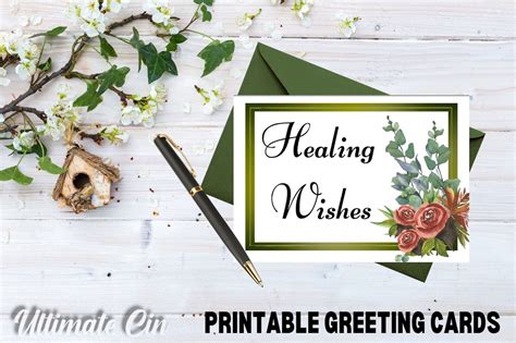 Get Well Printable Greeting Cards Digital Download Print At Home
