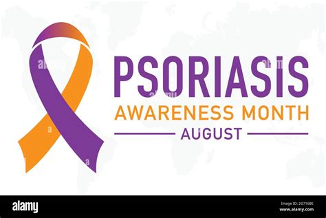 Psoriasis Awareness Month Vector Banner Poster Card Background
