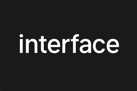 Interface FondFont