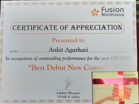 Ankit Agrahari On Linkedin 1st Achievement In Fusion Awarded A Outstanding Performance Of The…