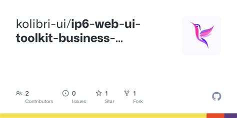 GitHub Kolibri Ui Ip Web Ui Toolkit Business Components