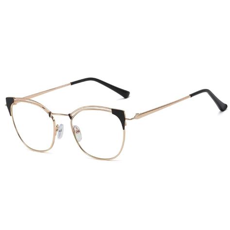 Cat Ear Simple Metal Glasses Frames Men Women Optical Fashion Computer Glasses Mens Glasses