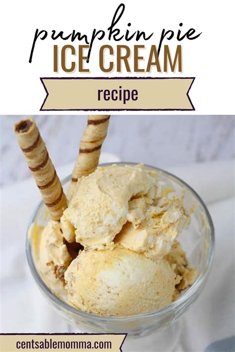 Pumpkin Pie Ice Cream Recipe Centsable Momma