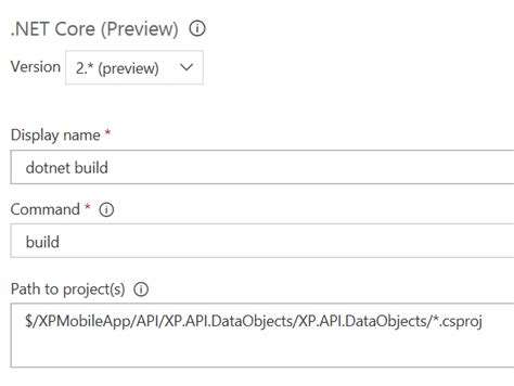 Continuous Integration Net Core With Dotnet Preview 20 Cannot Find Files Stack Overflow