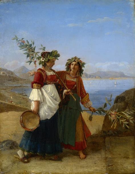 Dies Palmarum Two Neapolitan Girls Returning From The Feast 1823