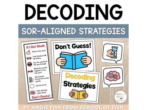 Science Of Reading Decoding Strategies Decoding Bookmarks And Posters Sor Strategies