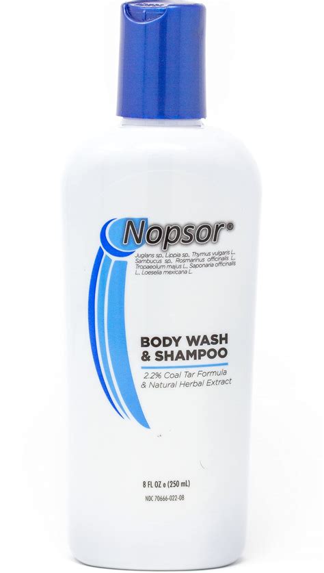 Nopsor Psoriasis Body Wash And Shampoo 8 Oz Aloe Vera 22 Coal