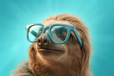 Portrait Of A Sloth Generative Ai Stock Illustration Illustration Of