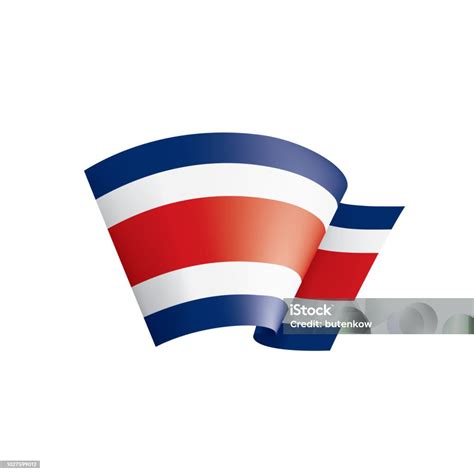 코스타 리카 플래그 흰색 배경 벡터 일러스트 레이 션 0명에 대한 스톡 벡터 아트 및 기타 이미지 0명 3차원 형태 개념 Istock