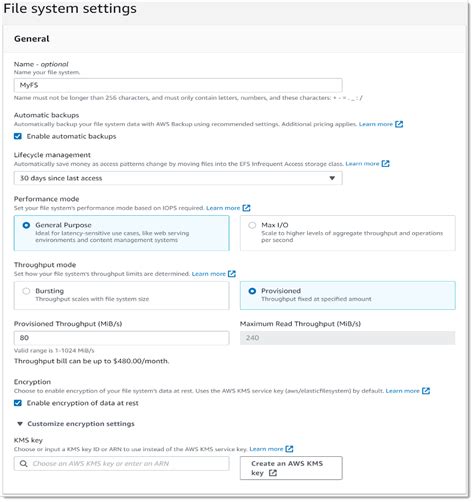 Creating An Encrypted File System Using The Aws Management Console Encrypting File Data With
