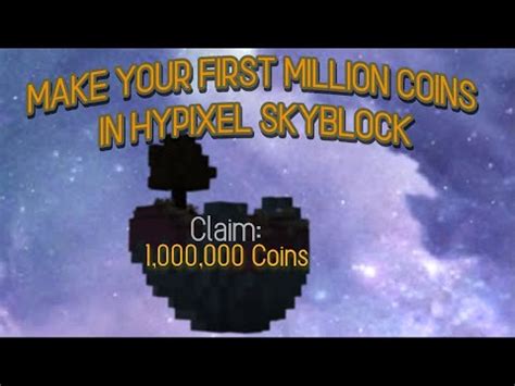How To EASILY Make Your FIRST MILLION COINS In Hypixel Skyblock