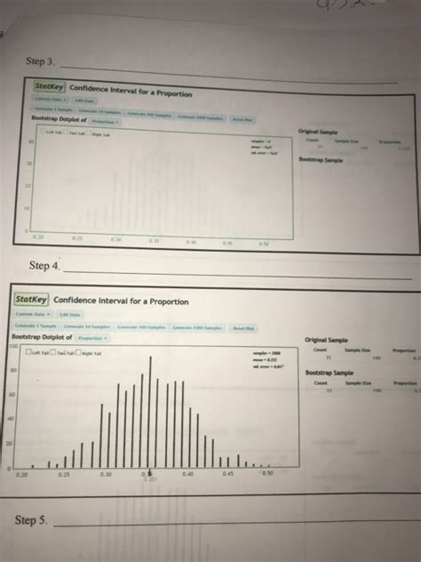 Step Statkey Confidence Interval For A Proportion Chegg