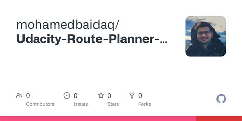 github mohamedbaidaq udacity route planner cpp nanodegree