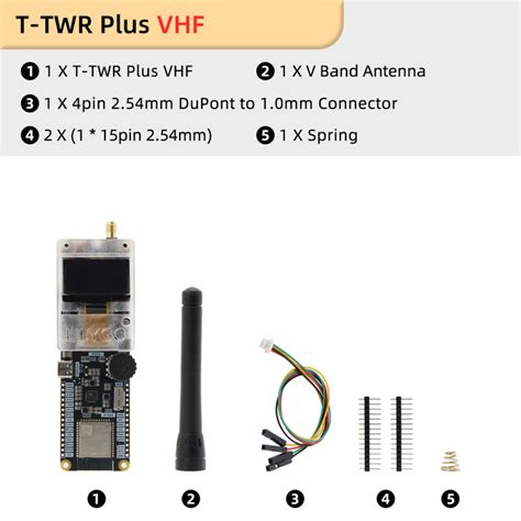 Lilygo T Twr Plus Vhf Esp S Walkie Talkie Development Board