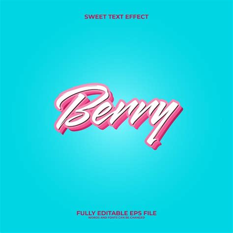 Premium Vector Sweet Text Effect