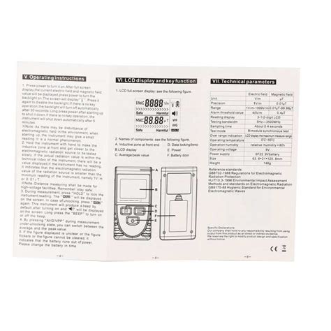 Electromagnetic Radiation Detector Gm3120 Digital Vicedeal