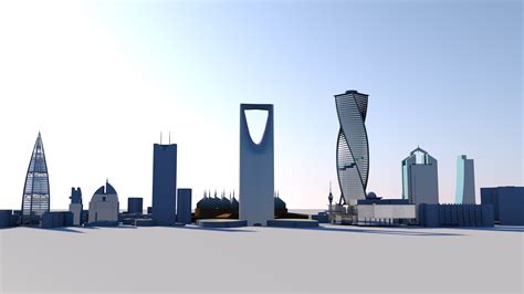 Riyadh Buildings 3d Model 65 Dxf Gltf Dae Stl Obj 3ds Unknown