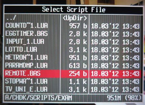 A Very Quick Guide To Using A Remote Release With Chdk We Saw A Chicken