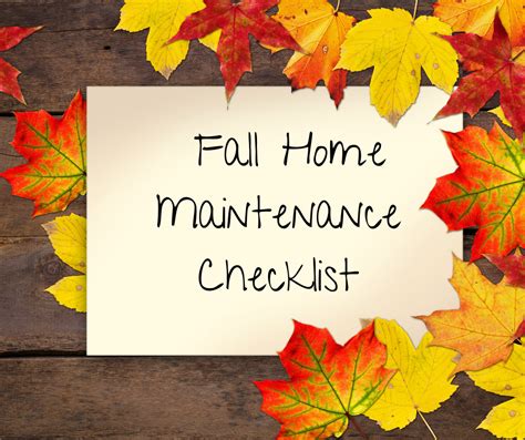 Fall Home Maintenance Checklist Shakespeare Home Improvement Co