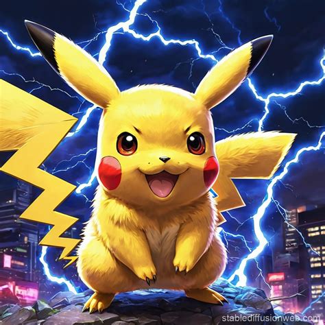 Electric Pikachu Emitter Stable Diffusion Online