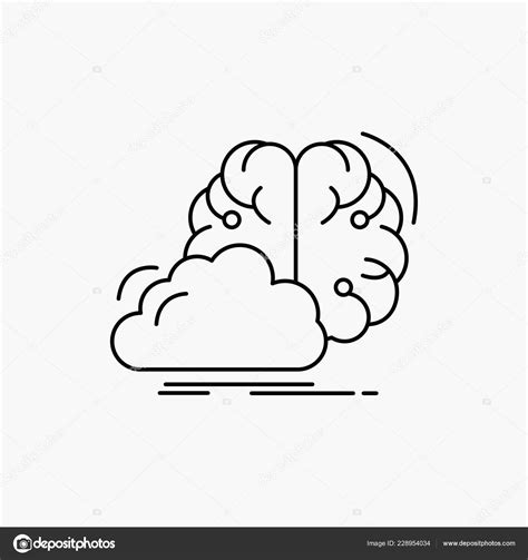 Brainstorming Creative Idea Innovation Inspiration Line Icon Vector Isolated Illustration Stock