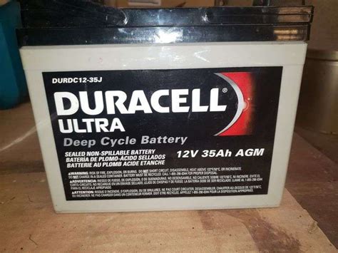 Duracell Ultra Deep Cycle Battery Baer Auctioneers Realty Llc