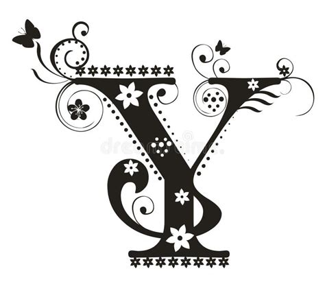 Letter Y Stock Vector Image Of Flores Typography Design 7207343