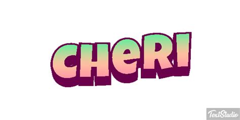 Chéri Word Animated  Logo Designs