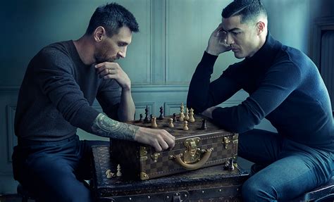 Lionel Messi And Cristiano Ronaldo Play Chess For Louis Vuitton