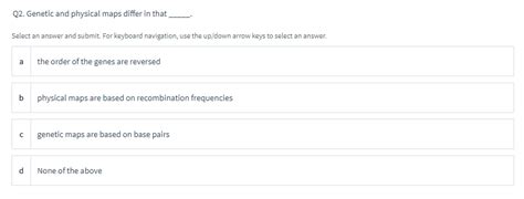 Solved Select An Answer And Submit For Keyboard Navigation Chegg