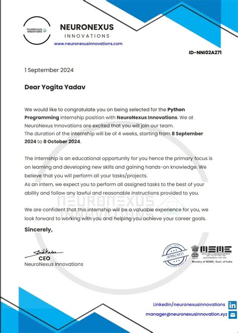 Yogita Yadav On Linkedin Internship Pythonprogramming