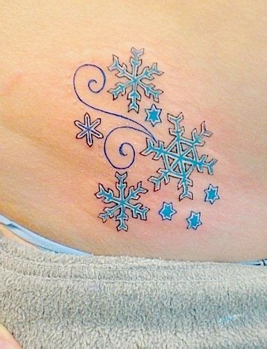 31 Best Blue Snowflake Tattoos Images On Pinterest Snowflake Tattoos