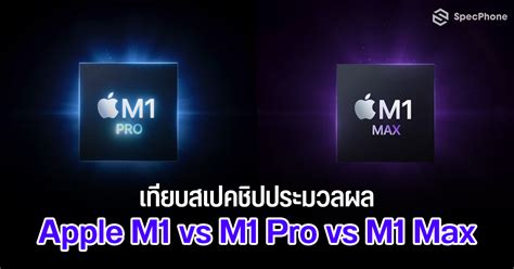เปรียบเทียบชิป Apple M1 Vs M1 Pro Vs M1 Max ต่างกันตรงไหน