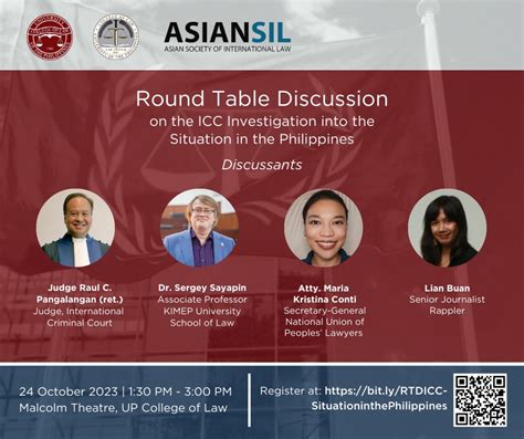 Roundtable Discussion On The International Criminal Court Investigation
