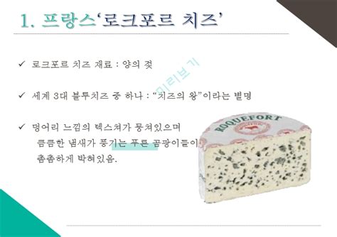 유럽의 발효유제품프랑스 로크포르 치이탈리아 고르곤졸라스위스 에멘탈 치즈네덜란드 에담 치즈치즈시장분석치츠 세계화 전략