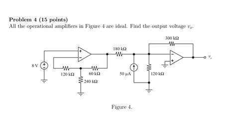 Solved Problem 4 15 Points All The Operational Amplifiers Chegg