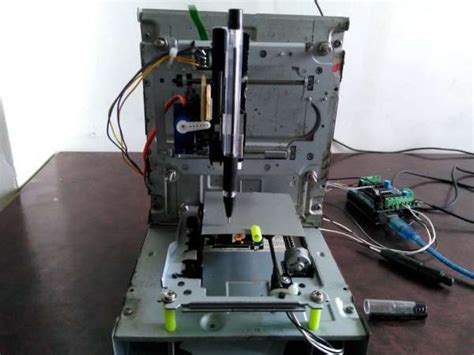 Mini Cnc 2d Plotter Made From An Old Dvd Drive And L293d Motor Shield