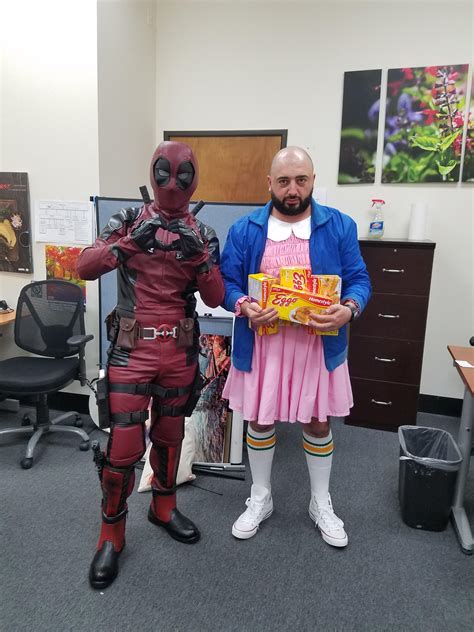 Self Deadpool Me And 11 At The Office Rcosplay