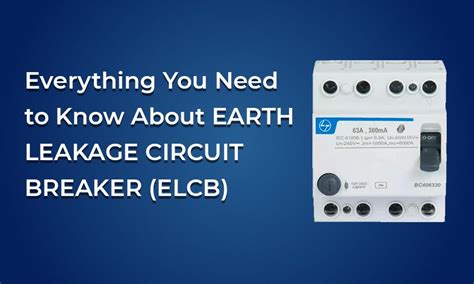 Earth Leakage Circuit Breaker Elcb Lauritz Knudsen Formerly Landt