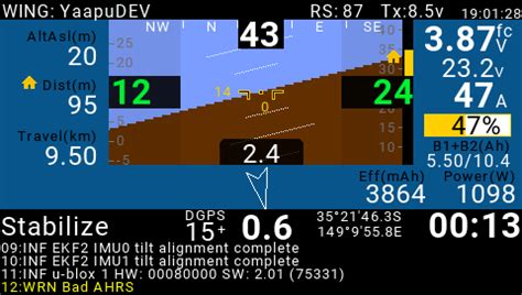 Yaapu FrSky Telemetry Script For OpenTX Rover Documentation
