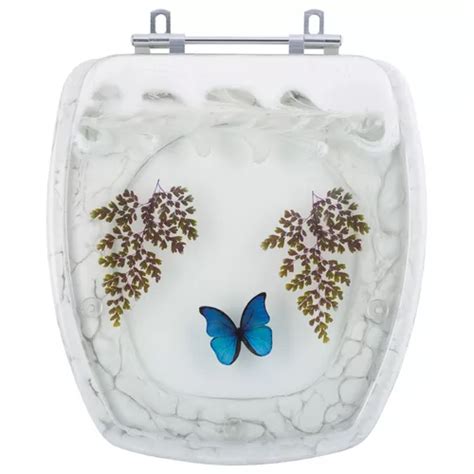 Asiento De Inodoro Blanco Decorado Con Thema Para Vajilla Incepa