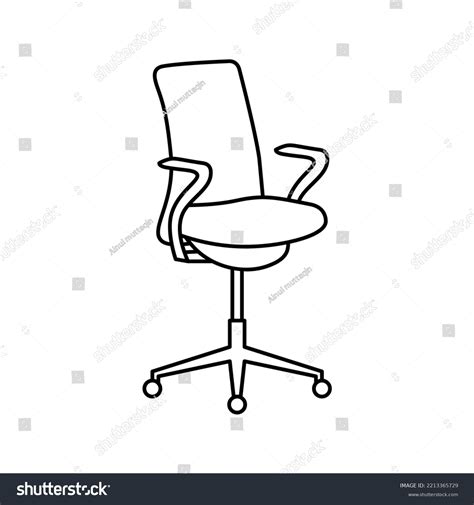 Office Chair Icon Vector Template Flat Stock Vector Royalty Free