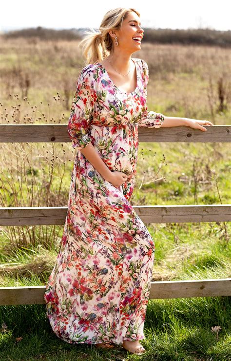 Maternity Maxi Dress With Sleeves Dresses Images 2024