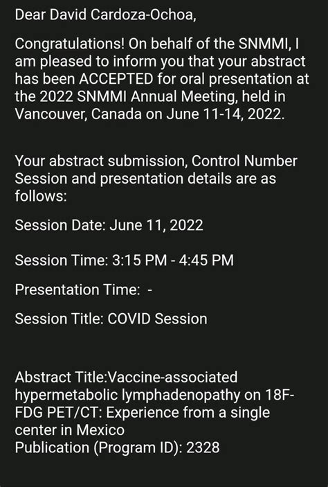 David R Cardoza Ochoa On Linkedin Happy To Share That Our Abstract