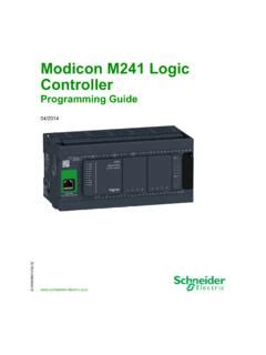 Modicon M241 Logic Controller Programming Guide Modicon M241
