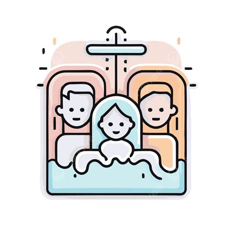 개요 스타일 그림으로 욕조에 있는 두 사람 벡터 흰색 바탕에 무료 세례를 묘사한 직계 아이콘 플랫 아이콘 및 드리블에 의한