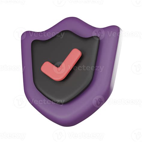 Digital Cyber Security Shield Icon In Online Data Protection Concept 3d