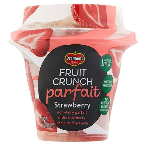 Del Monte Strawberry Fruit Crunch Parfait 53 Oz